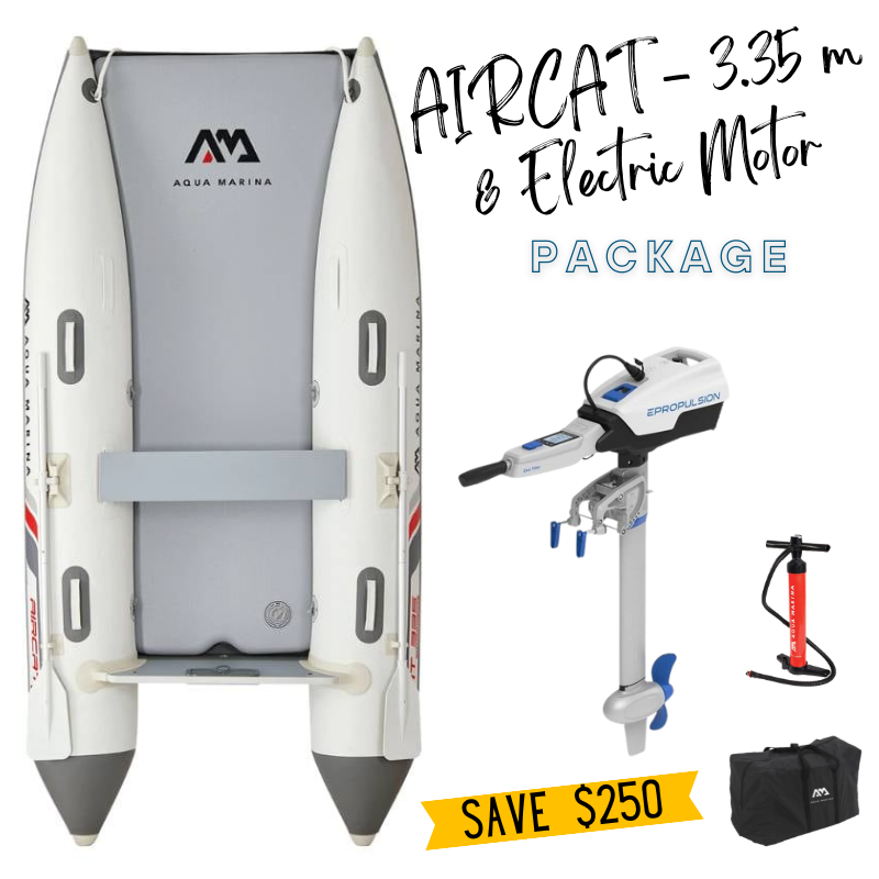 Aqua Marina - AIRCAT 3.35m & Spirit 1.0 Plus Outboard Motor — SeaCraft Co